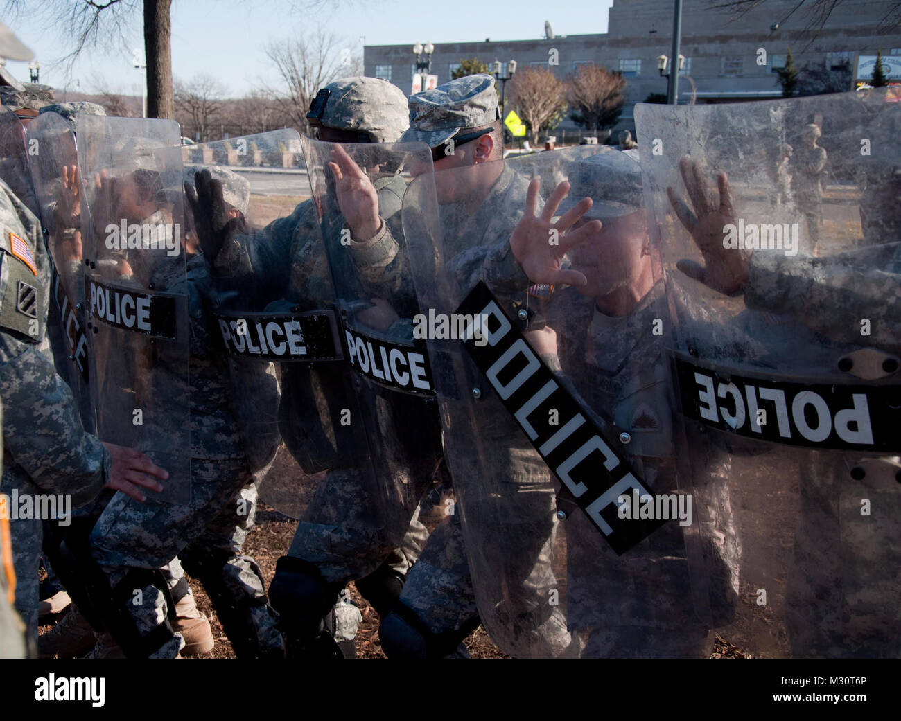 Civil disturbance equipment hi-res stock photography and images - Alamy