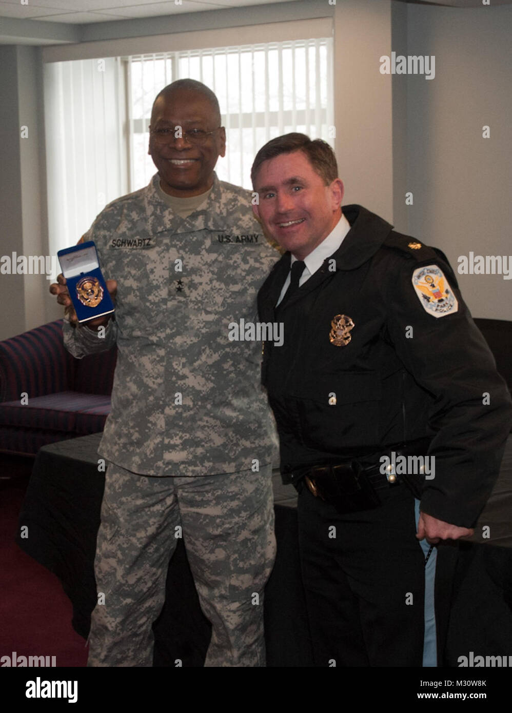 DCNG Commanding General Errol R. Schwartz and Major Patrick C. Smith ...
