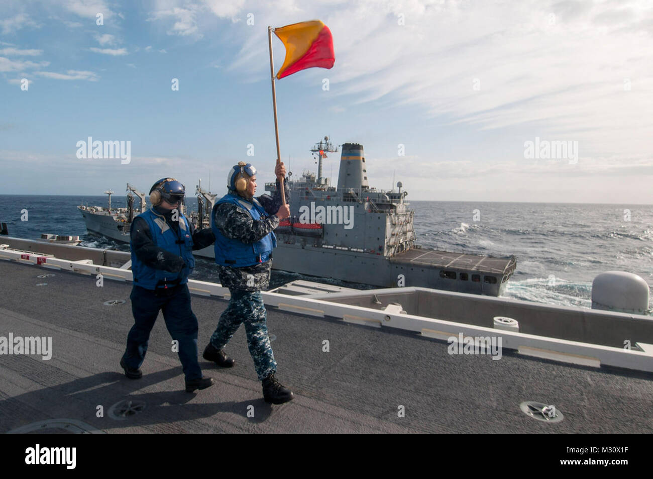 Uses a flag to track the position of the Military Sealift Command fleet ...