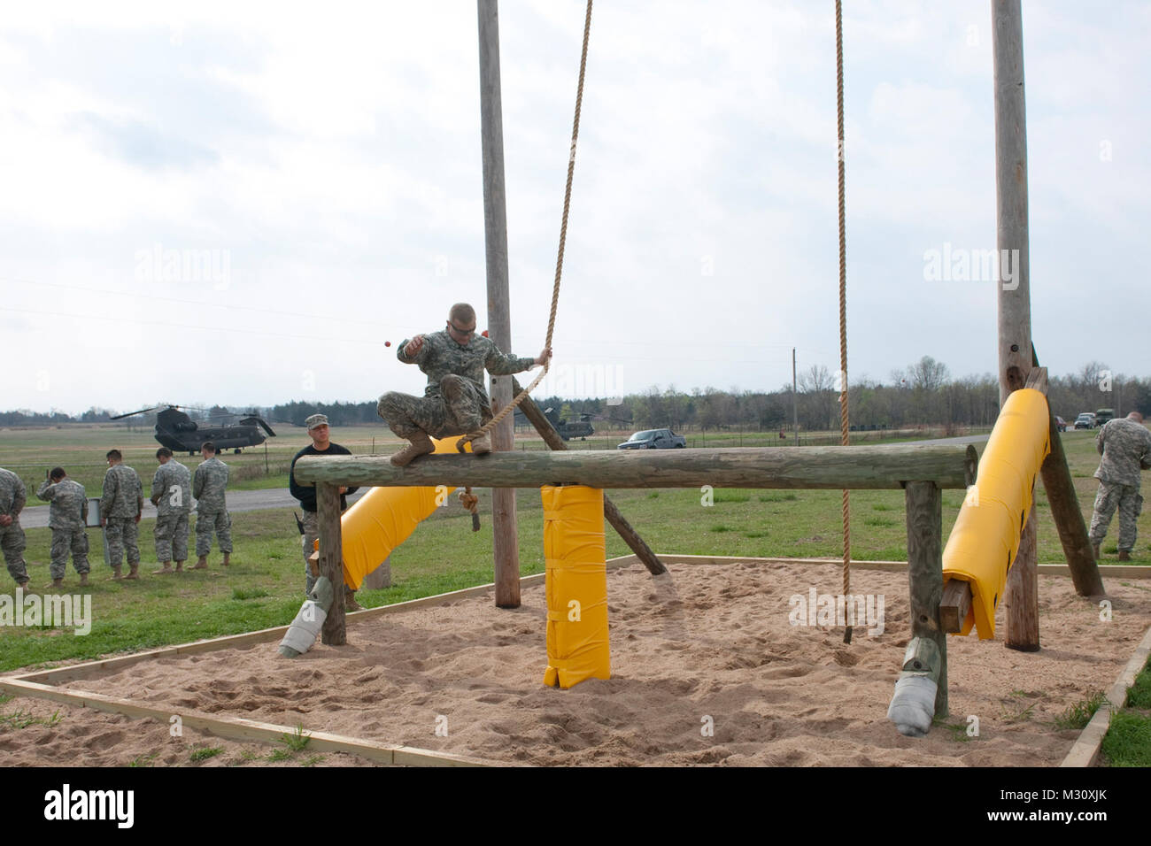 Spc. Ross Moran, of Perry, Okla., a member of the 45th Infantry Brigade ...