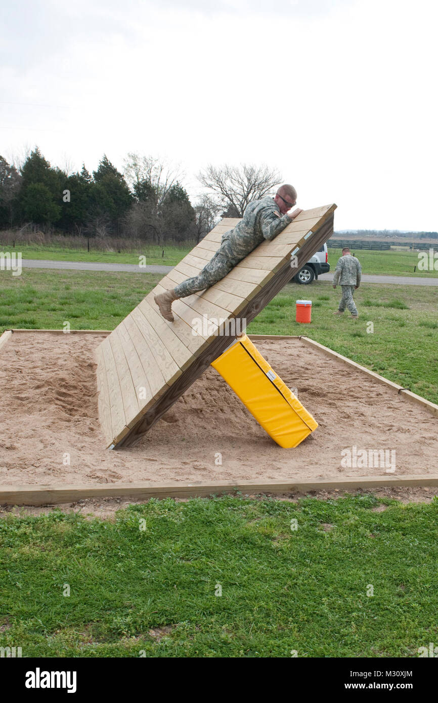 Spc. Ross Moran, of Perry, Okla., a member of the 45th Infantry Brigade ...