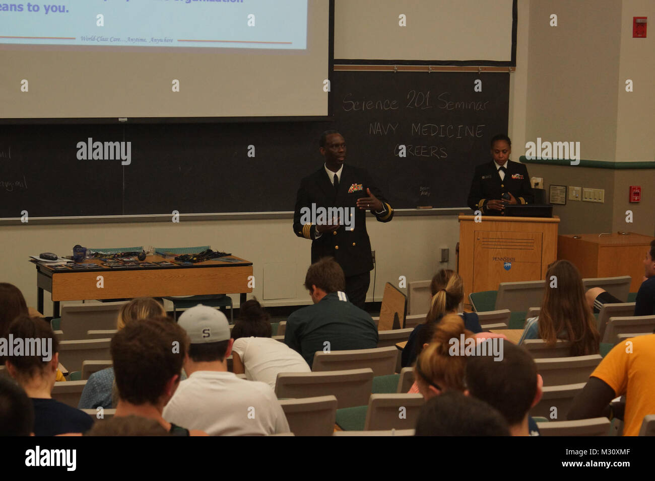 Science 201 Capt. Thomas in action with Lt. Cmdr Green-McRae by ...