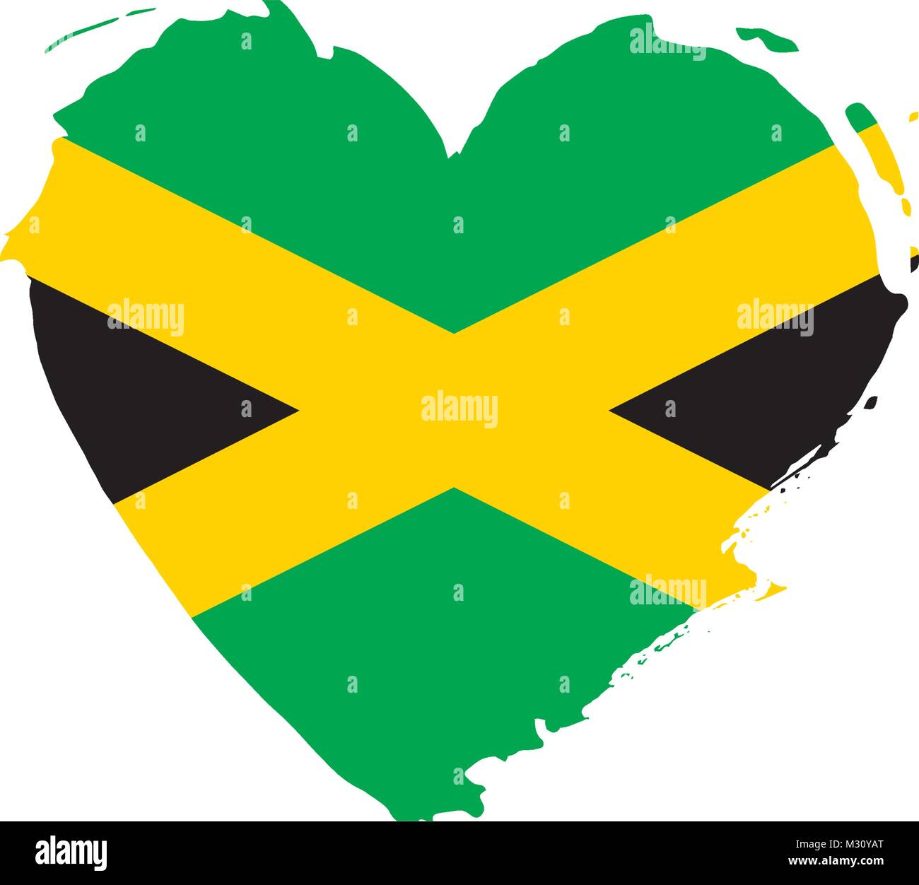 Jamaica flag, vector illustration Stock Vector Image & Art - Alamy