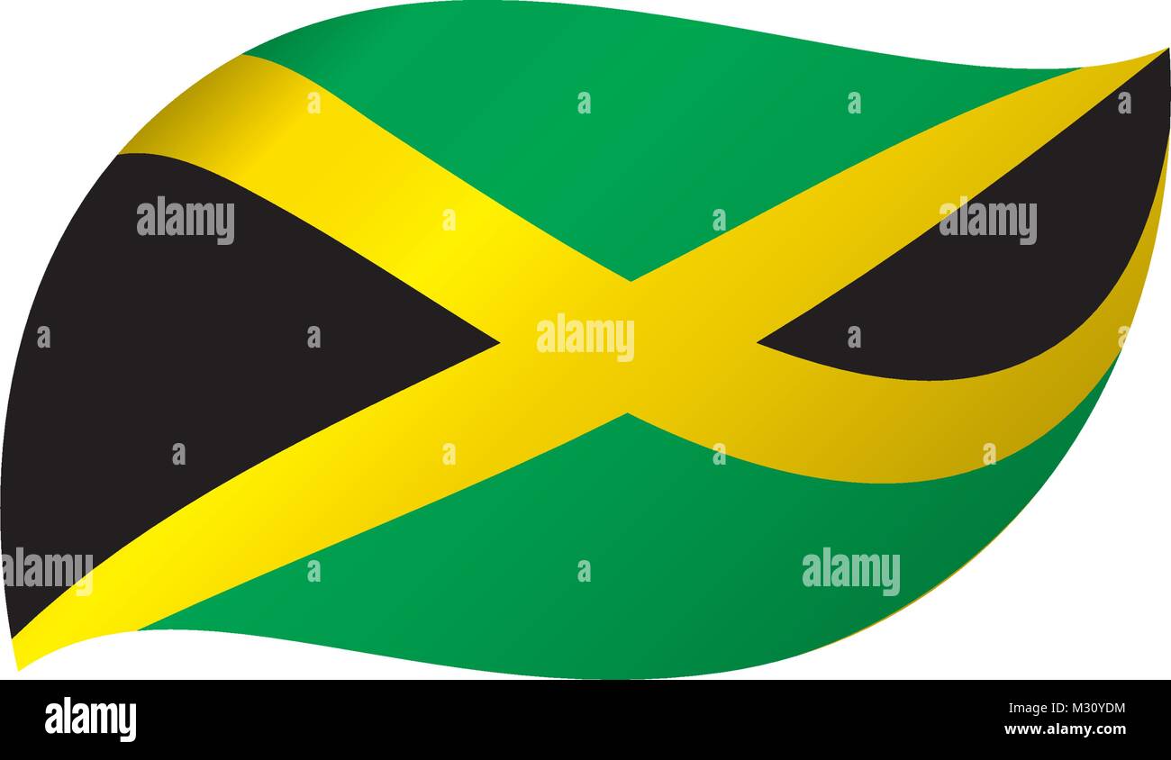 Jamaica flag, vector illustration Stock Vector Image & Art - Alamy