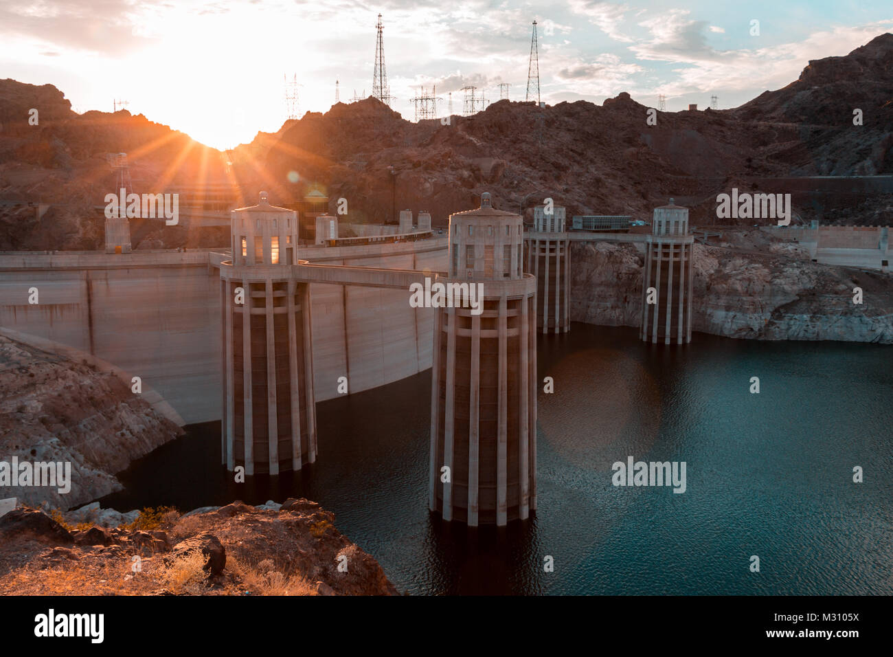 Sunny angle on the rocks Stock Photo - Alamy