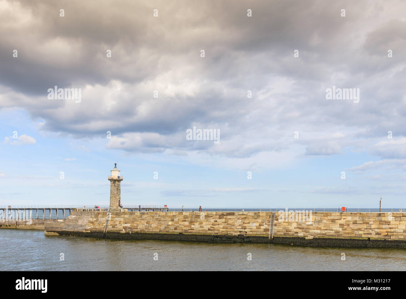 Whitby Lighthouse Storm High Resolution Stock Photography and Images ...