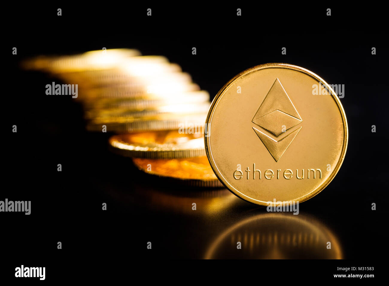 Ethereum silver coin hi-res stock photography and images - Alamy