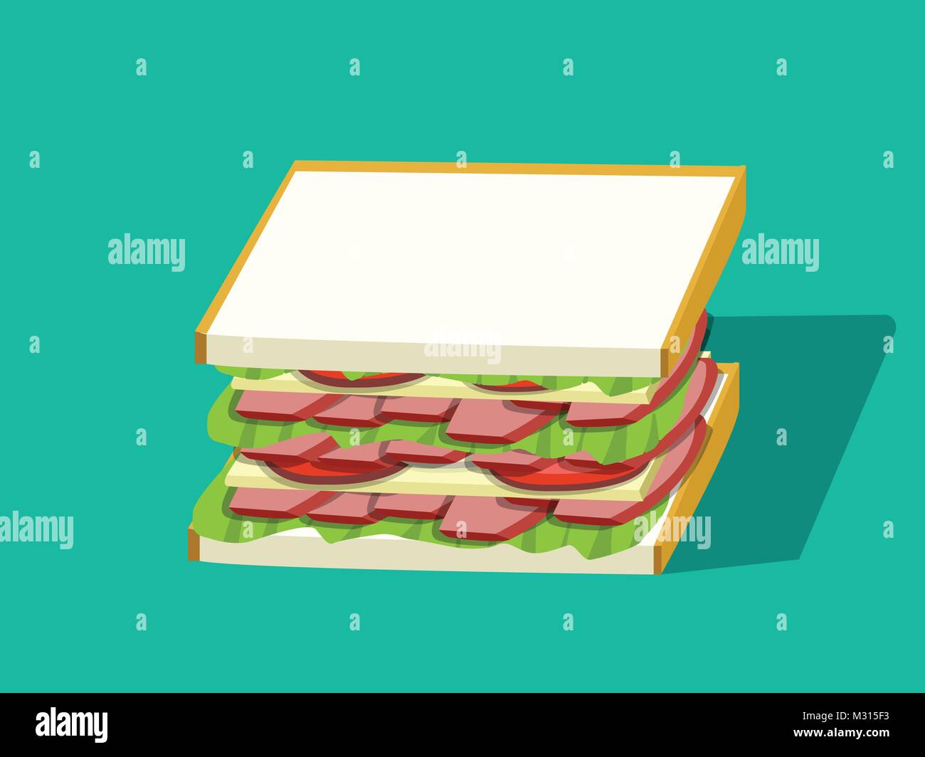 Corned beef sandwich Stock Vector Images - Alamy