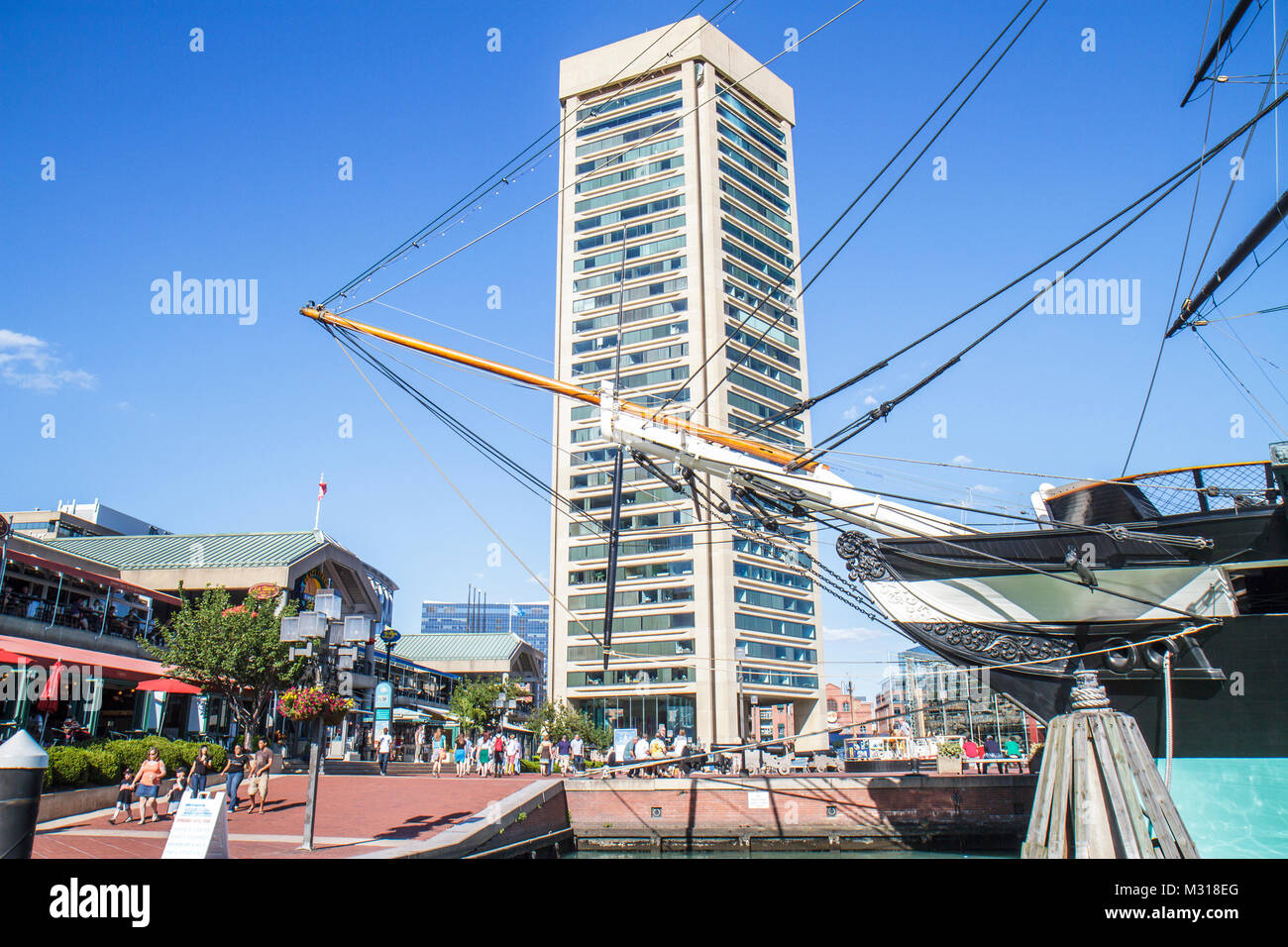 Baltimore Maryland,Inner Harbor,harbour,waterfront,promenade,attraction ...