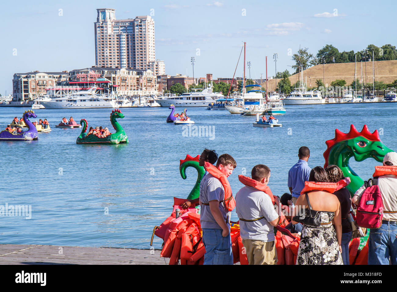 Baltimore Maryland,Inner Harbor,harbour,Patapsco River water,port ...