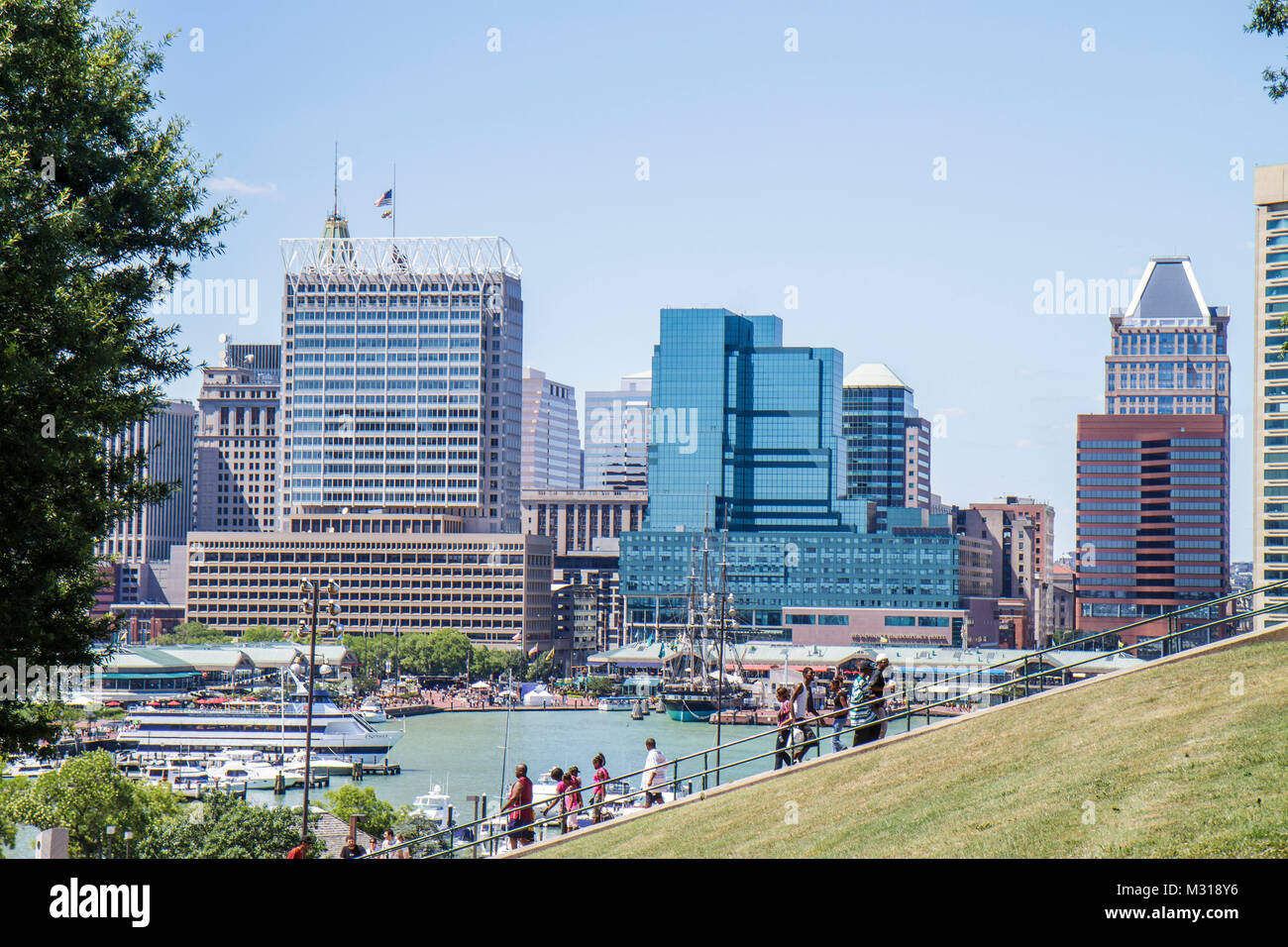Baltimore Maryland,Federal Hill Park,Inner Harbor,harbour,Patapsco ...