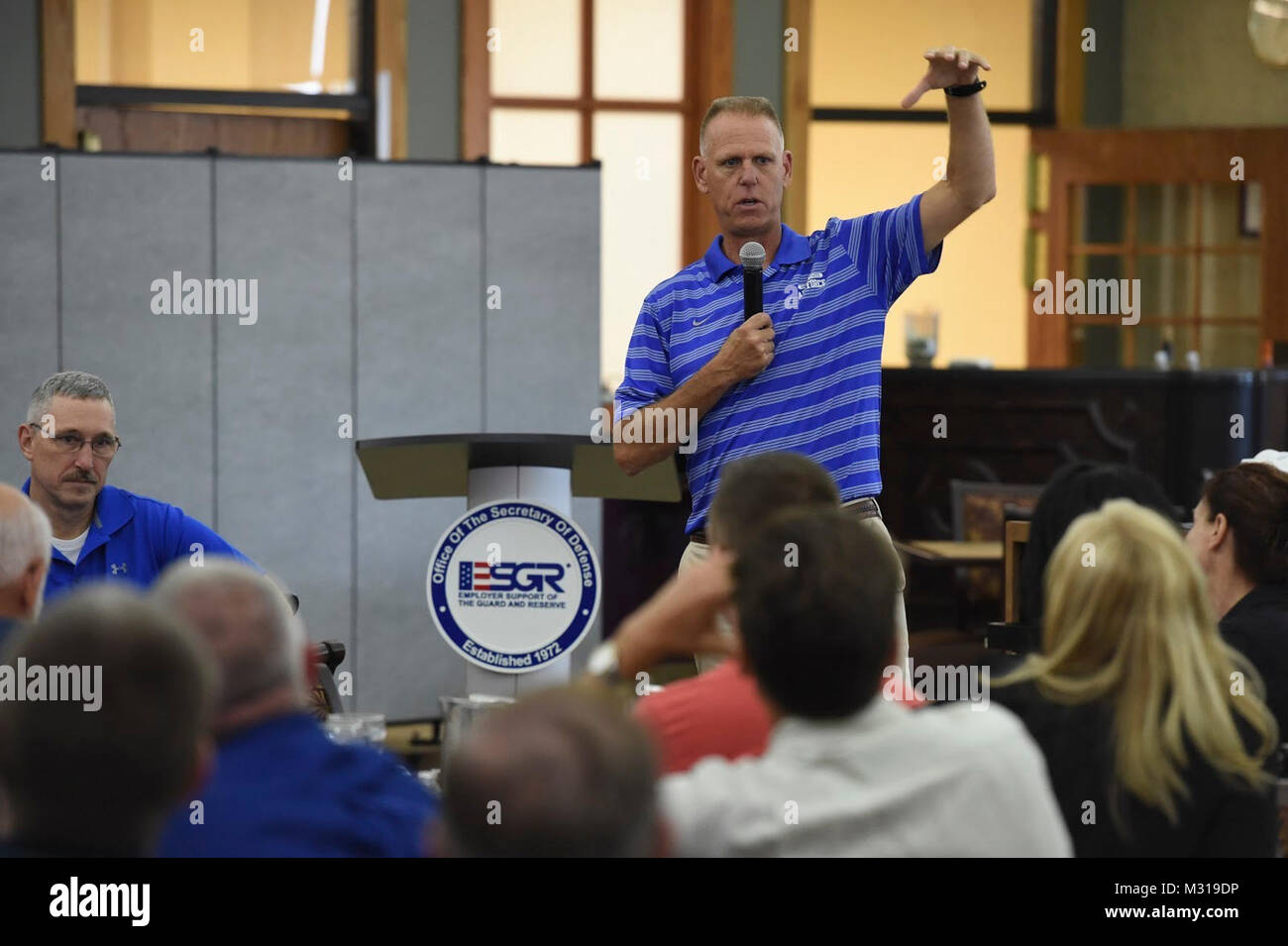 Col. Larry Shaw, 434th Air Refueling Wing commander, speaks with ...