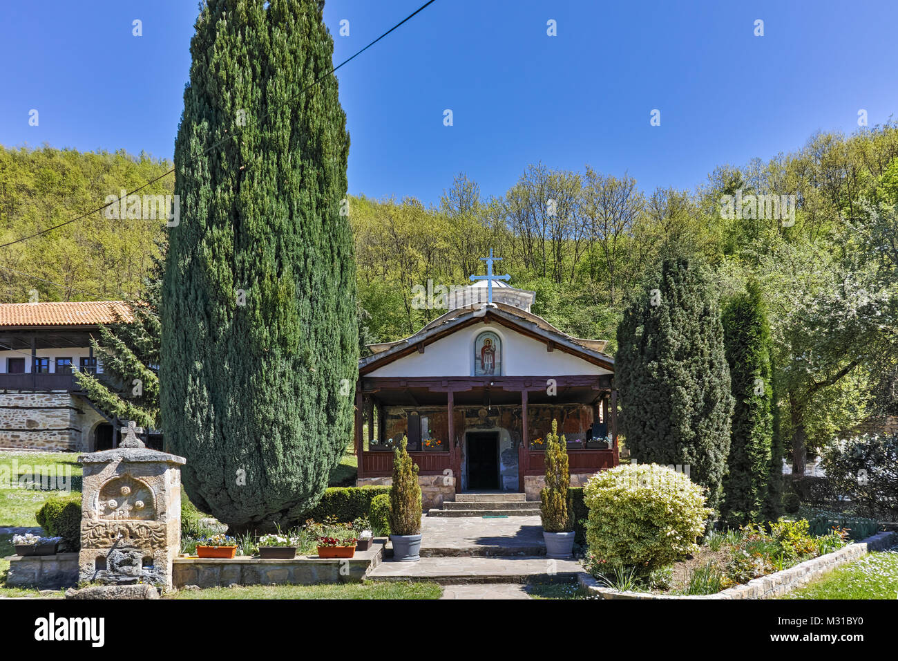 Church in Temski monastery St. George, Pirot Region, Republic of Serbia ...