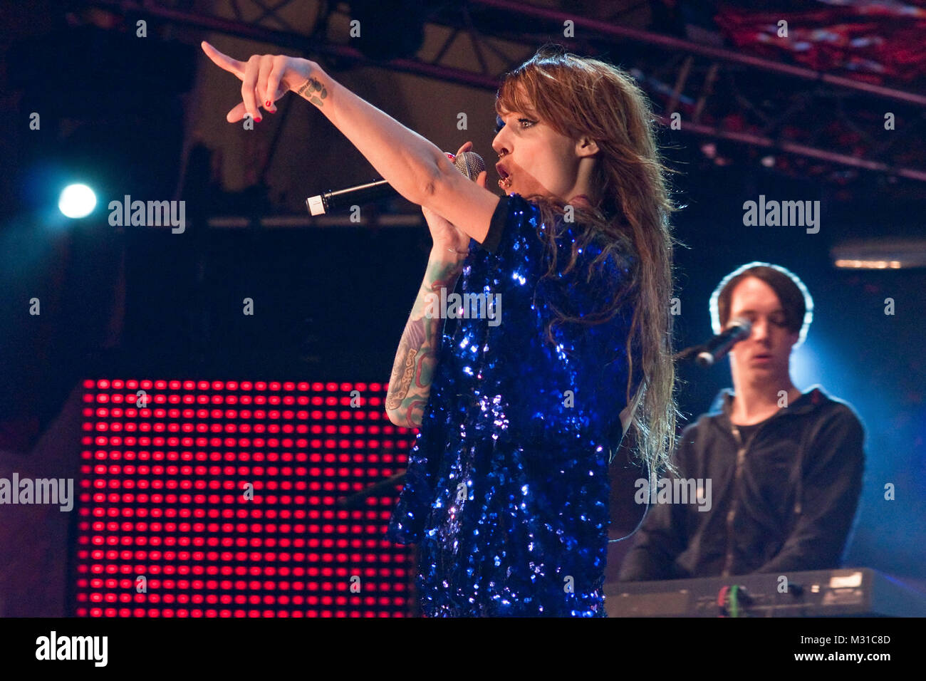 Jennifer Rostock ( deutschsprachige Rock-Band) beim Coca Cola Soundwave ...