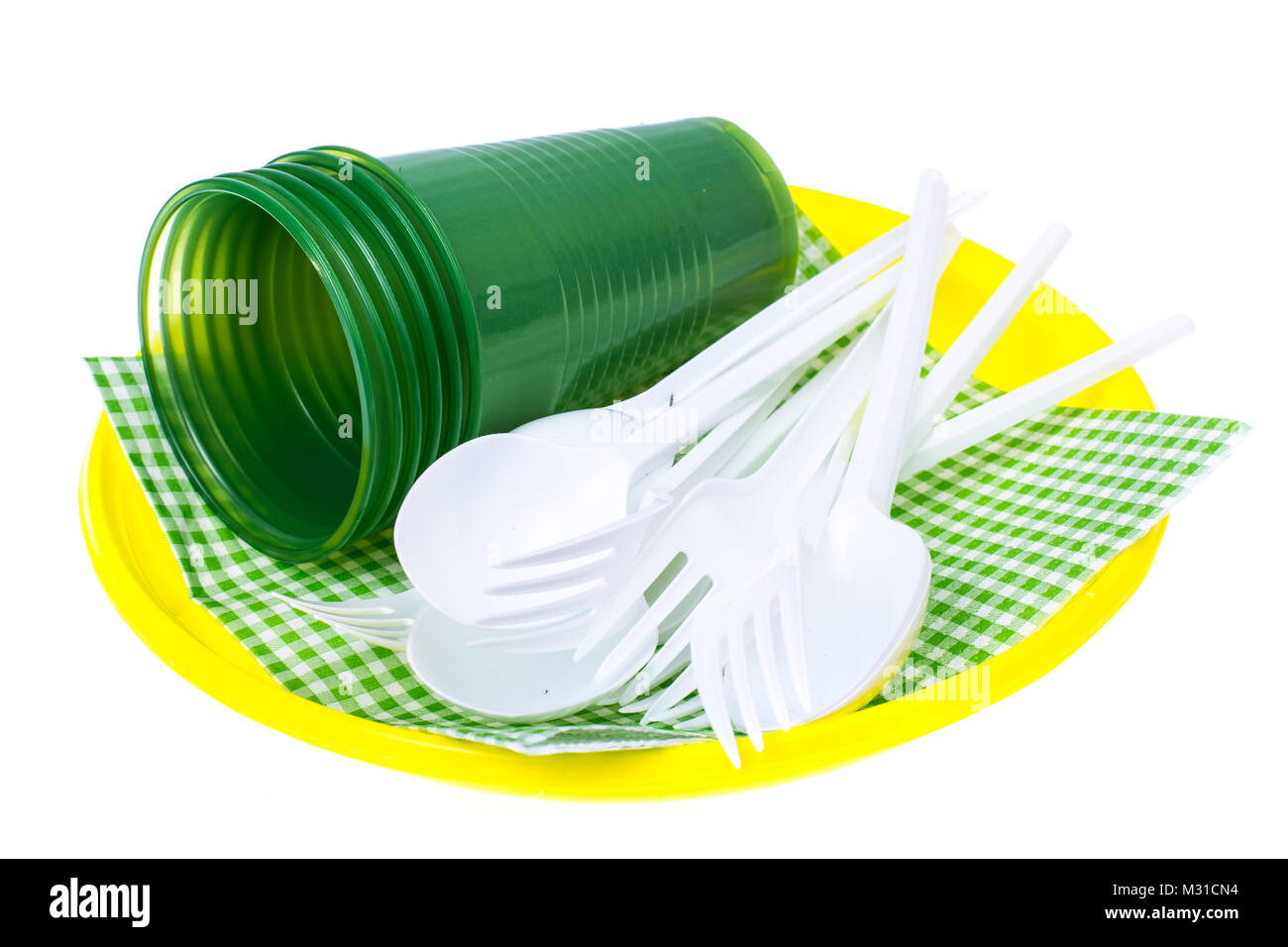 Plastic disposable tableware on hi-res stock photography and images - Alamy