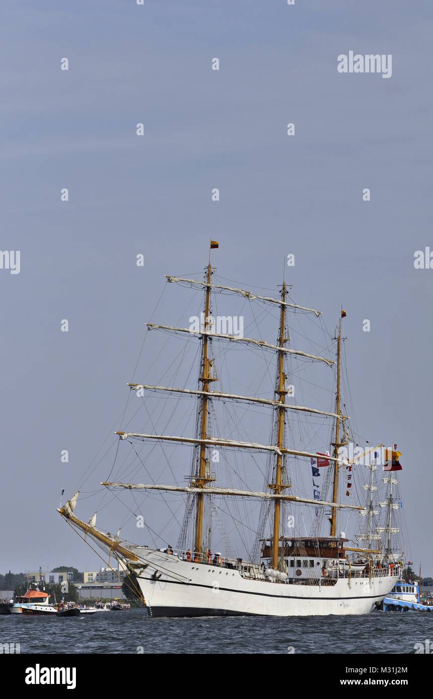 Port Ijhaven, Amsterdam, the Netherlands - August 23, 2015: The Guayas ...