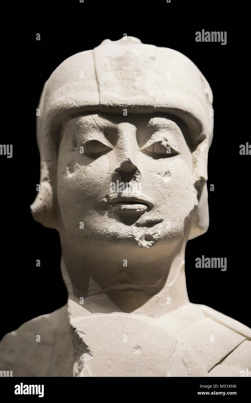 Jaen, Spain - December 29th, 2017: Warrior with double armour at ...