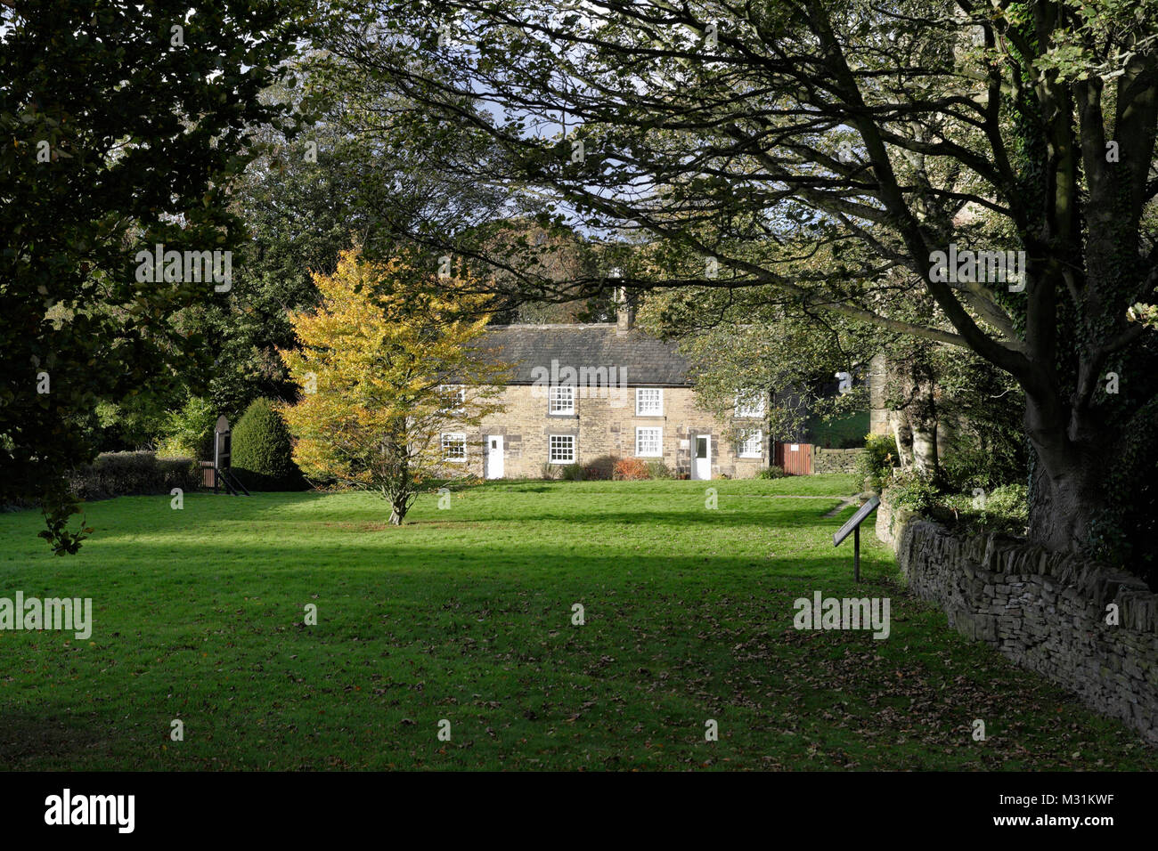 Cottages at Beauchief Abbey, Sheffield, England UK Stock Photo - Alamy