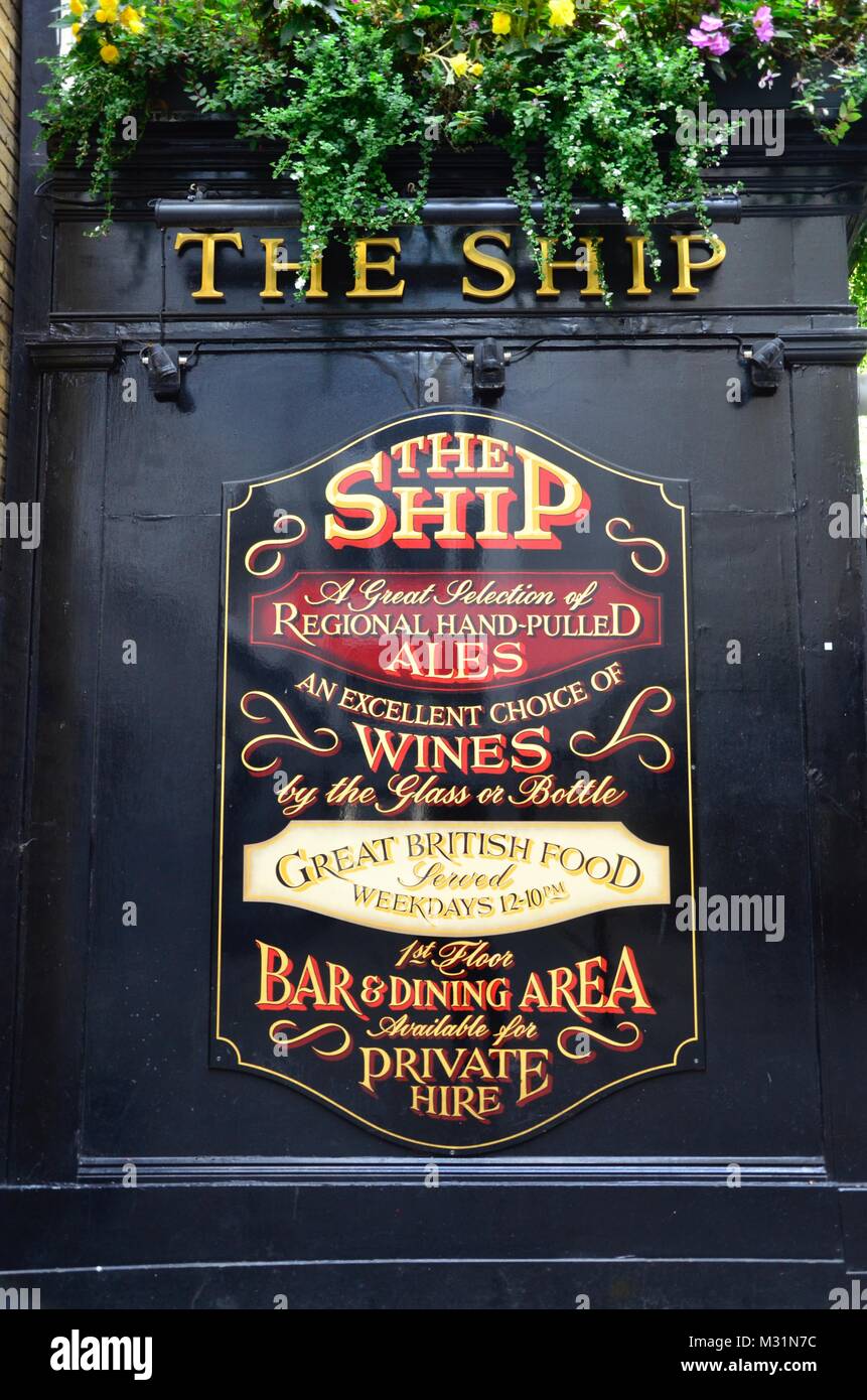 The Ship pub, The City of London, England, UK Stock Photo - Alamy
