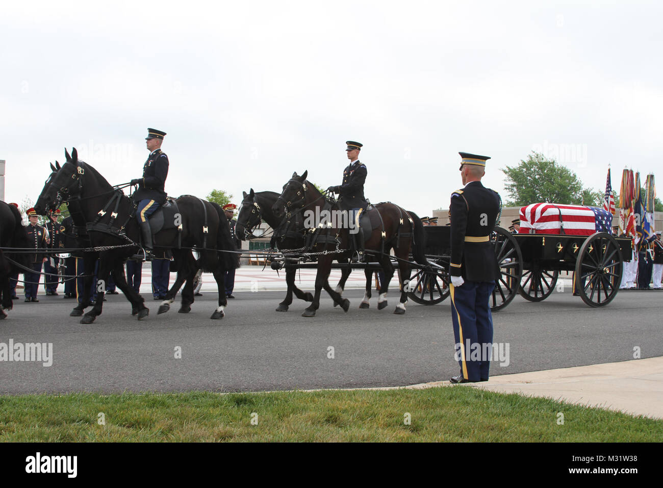 ARLINGTON, Va. – A caisson, which holds the remains of six unclaimed ...
