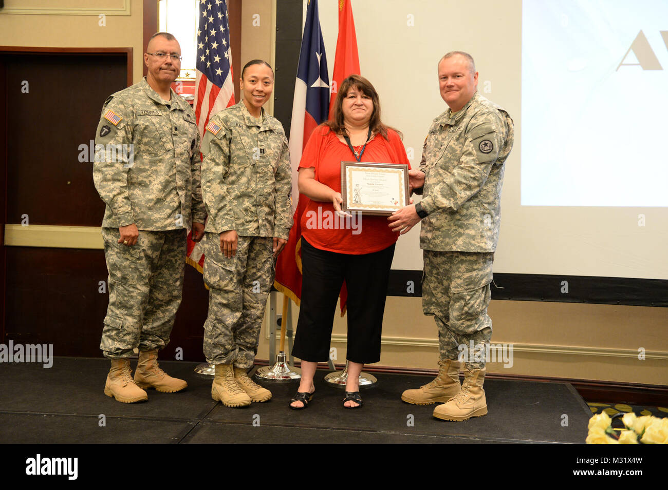 Volunteers receive awards for their volunteer service to the Texas ...