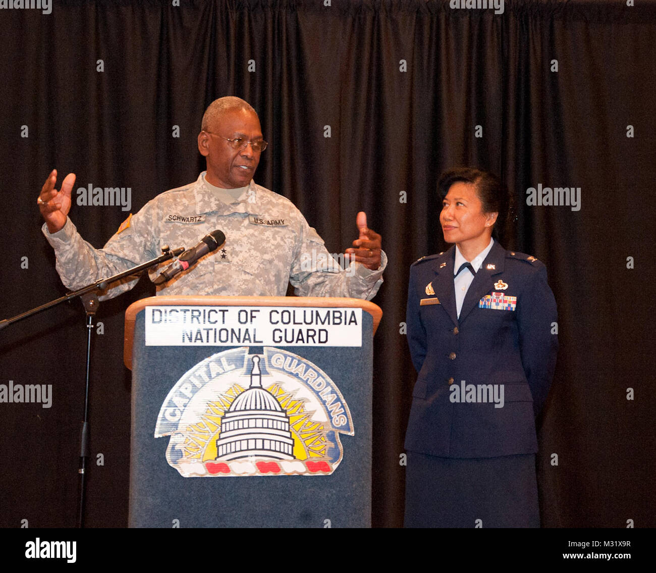 DCNG Commanding General Maj. Gen. Errol R. Schwartz with Col Shirley ...