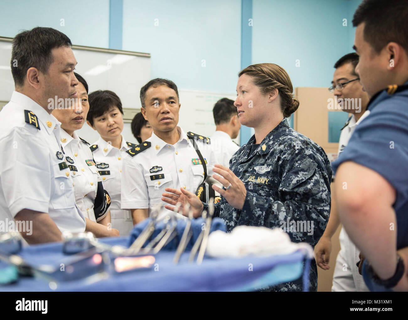 A tour of the Military Sealift Command hospital ship USNS Mercy by # ...