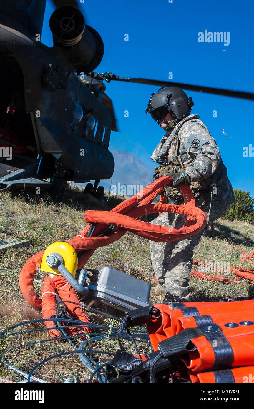 Preparing the Bambi Bucket, June 21, 2013, Sgt. Nicholas Parrott is a ...
