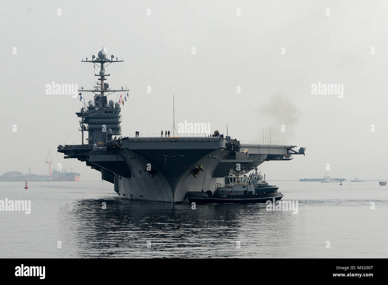 The aircraft carrier USS George Washington by #PACOM Stock Photo - Alamy