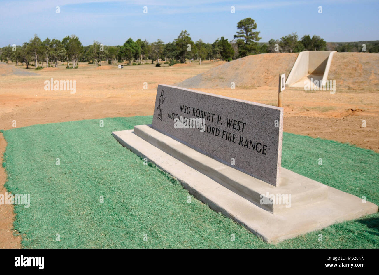The Master Sgt. Robert P. West Automated Record Fire Range memorial on ...