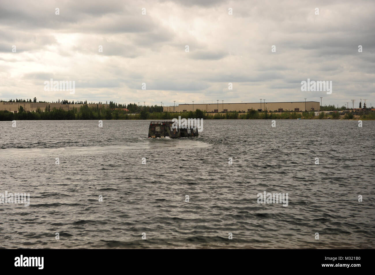 SUSV swim 2 by 1 Stryker Brigade Combat Team Arctic Wolves Stock Photo ...