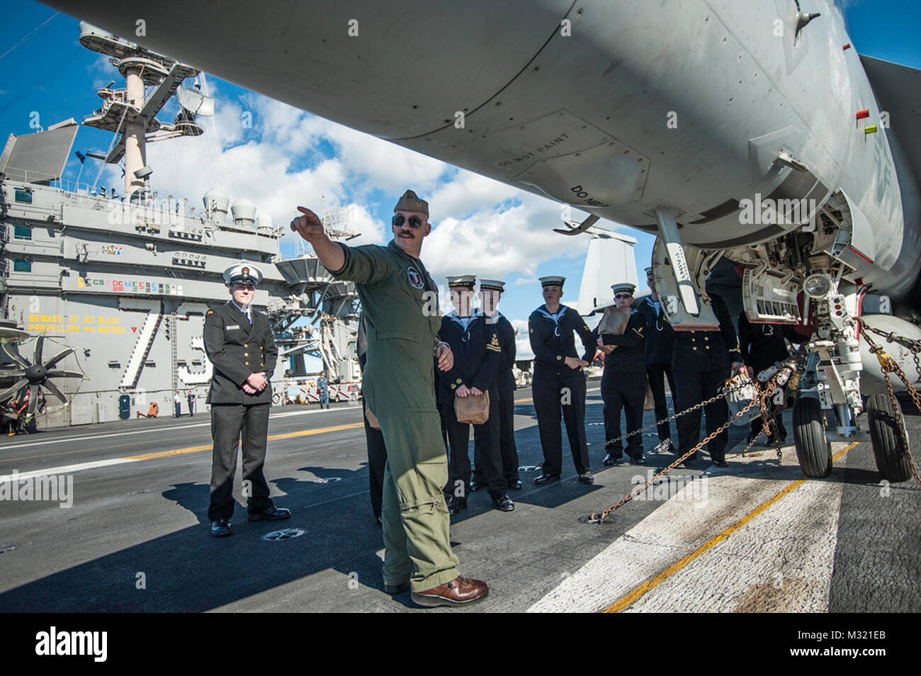 Royal Australian Navy cadets during a tour of the USS GW by #PACOM ...