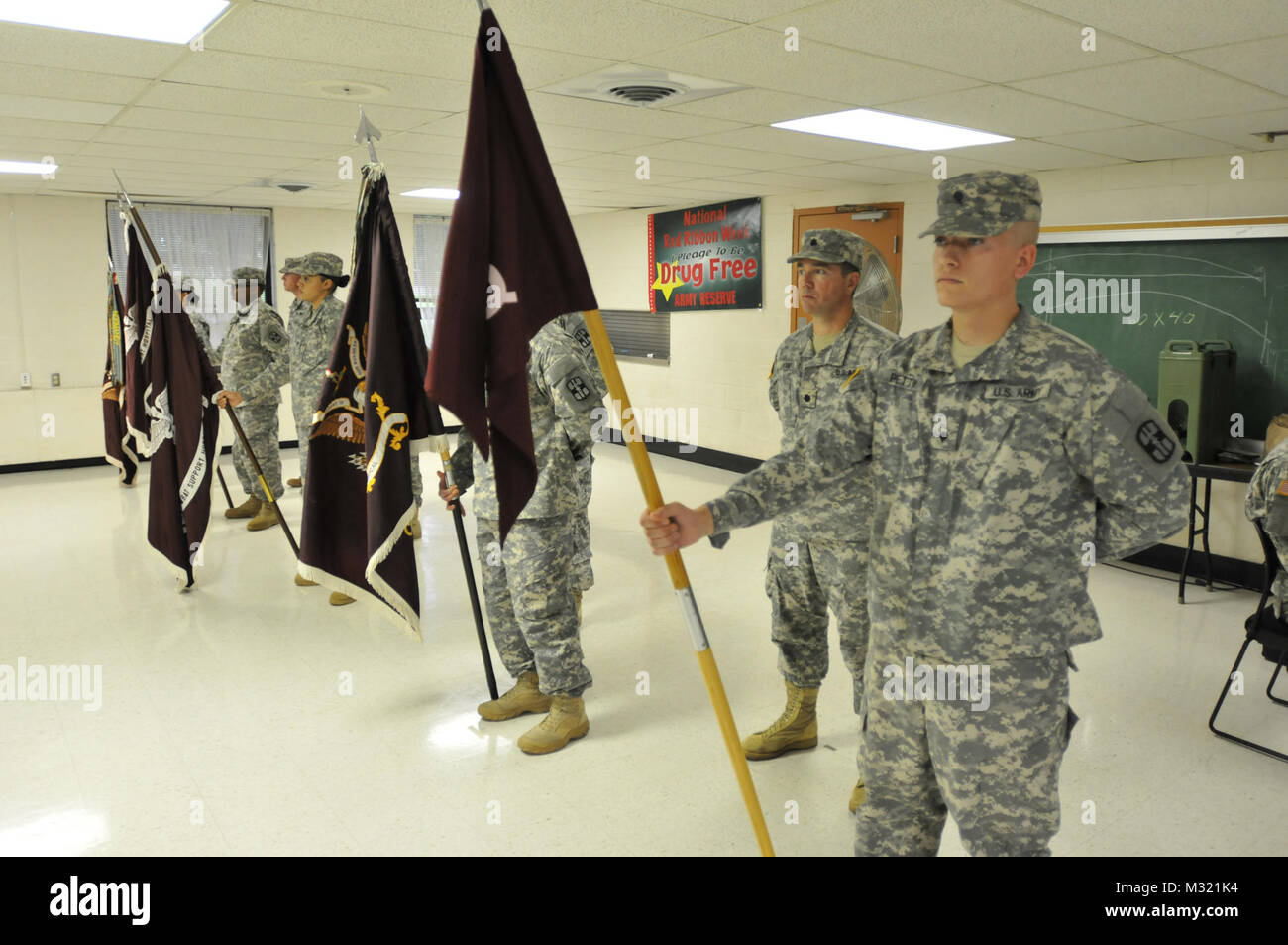The Soldiers and colors representing the units under the 139th Medical ...