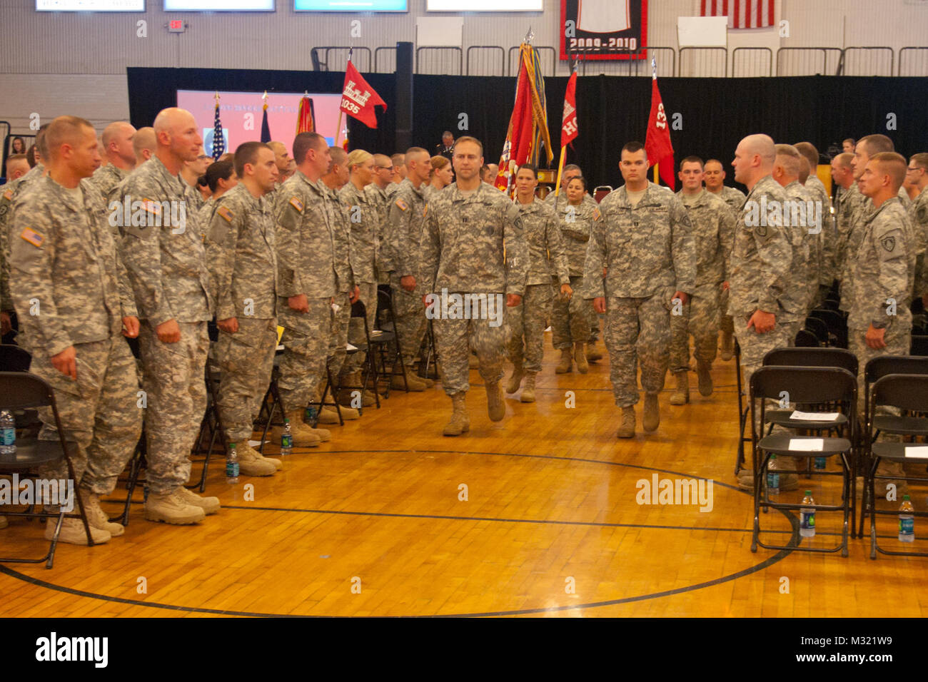 Soldiers from the 133rd Engineering Battalion and 1035th Survey and ...