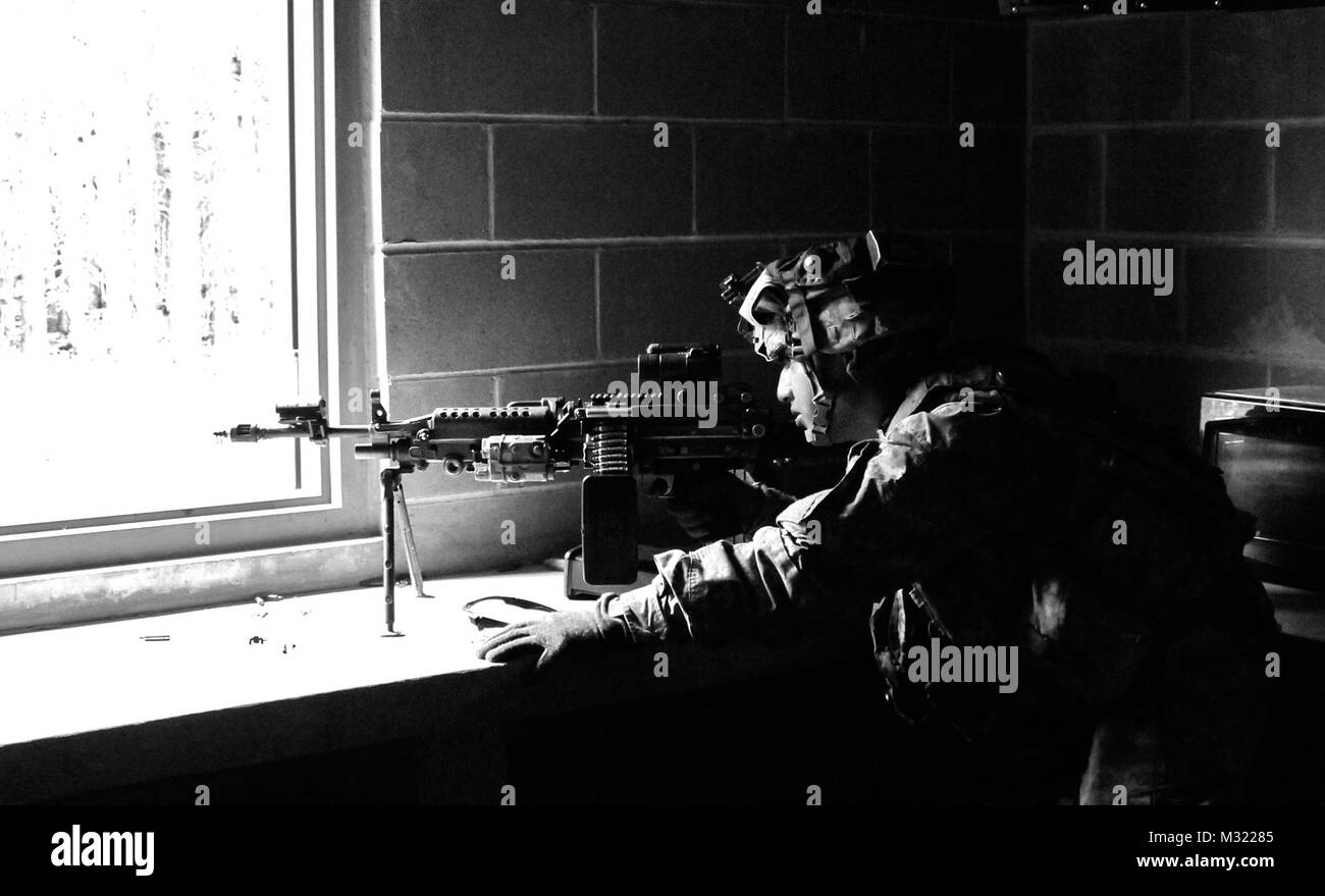 Pv2. Ruben Bolanos, a grenadier with Company A, 1st Battalion, 5th ...
