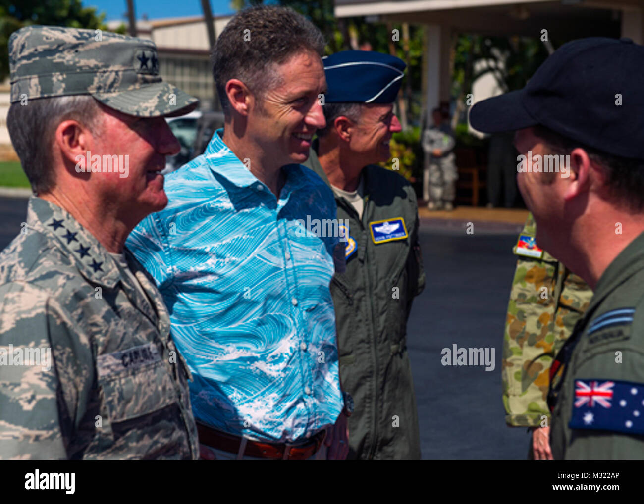 (From left) General Hawk Carlisle, Pacific Air Forces commander, Mr ...