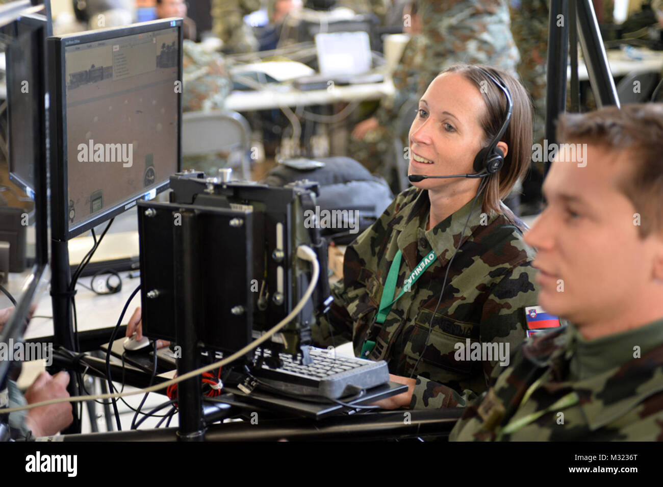 U.S. ARMY GARRISON GRAFENWOEHR, Germany - 1st Lt. Natasha Tratnik (left ...