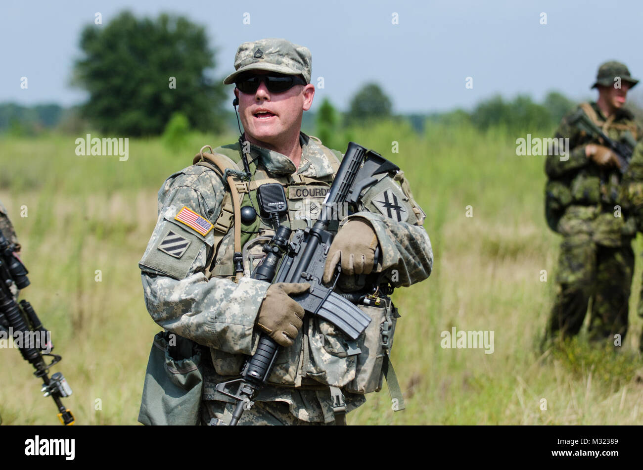 Georgia National Guard, British reserve, and Canadian reserve soldiers ...