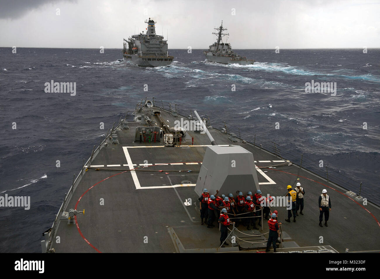 USS Preble prepare for an underway replenishment by #PACOM Stock Photo ...