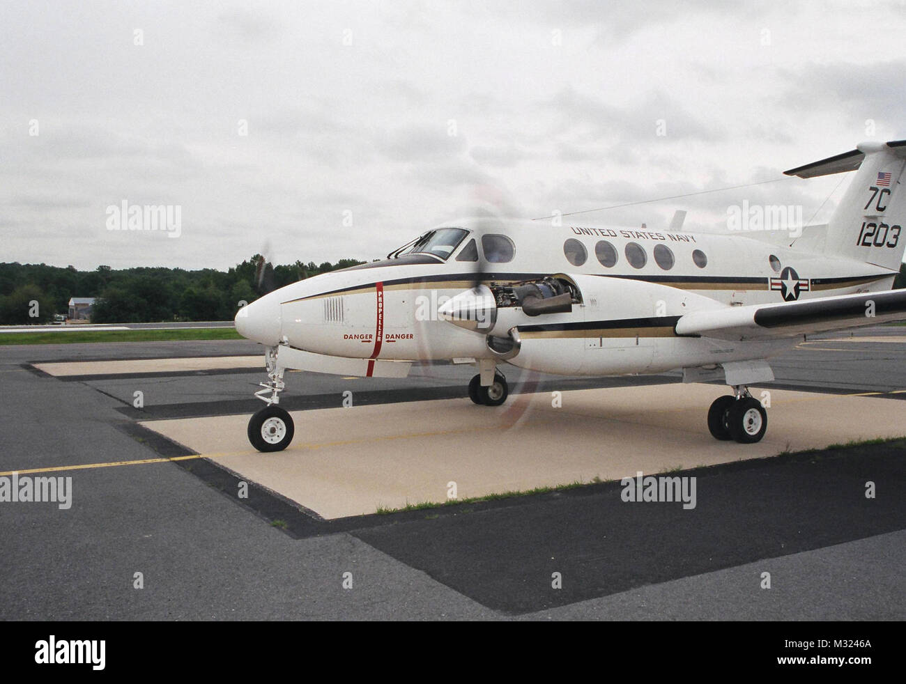 Lt. John Alcorn and Marine Major Jack "Sparky" Landreth pilot the c12b ...