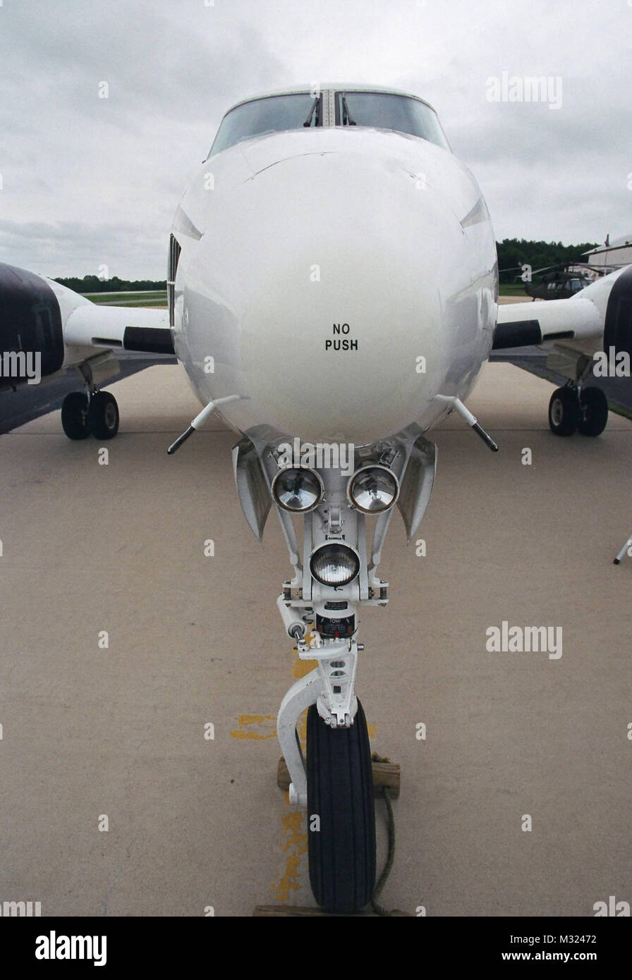 Lt. John Alcorn and Marine Major Jack "Sparky" Landreth pilot the c12b ...