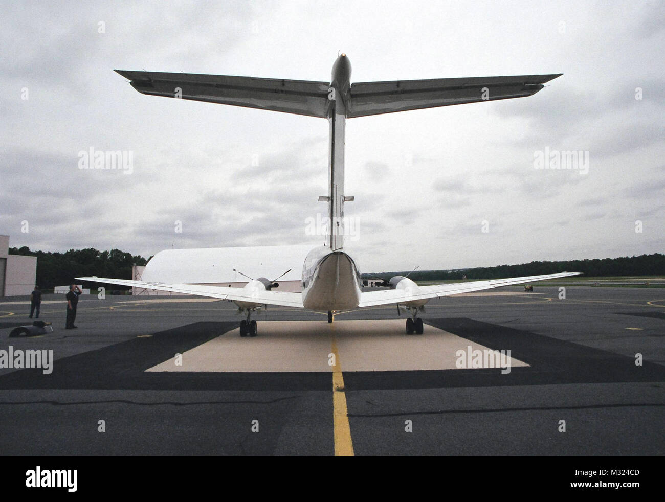 Lt. John Alcorn and Marine Major Jack "Sparky" Landreth pilot the c12b ...