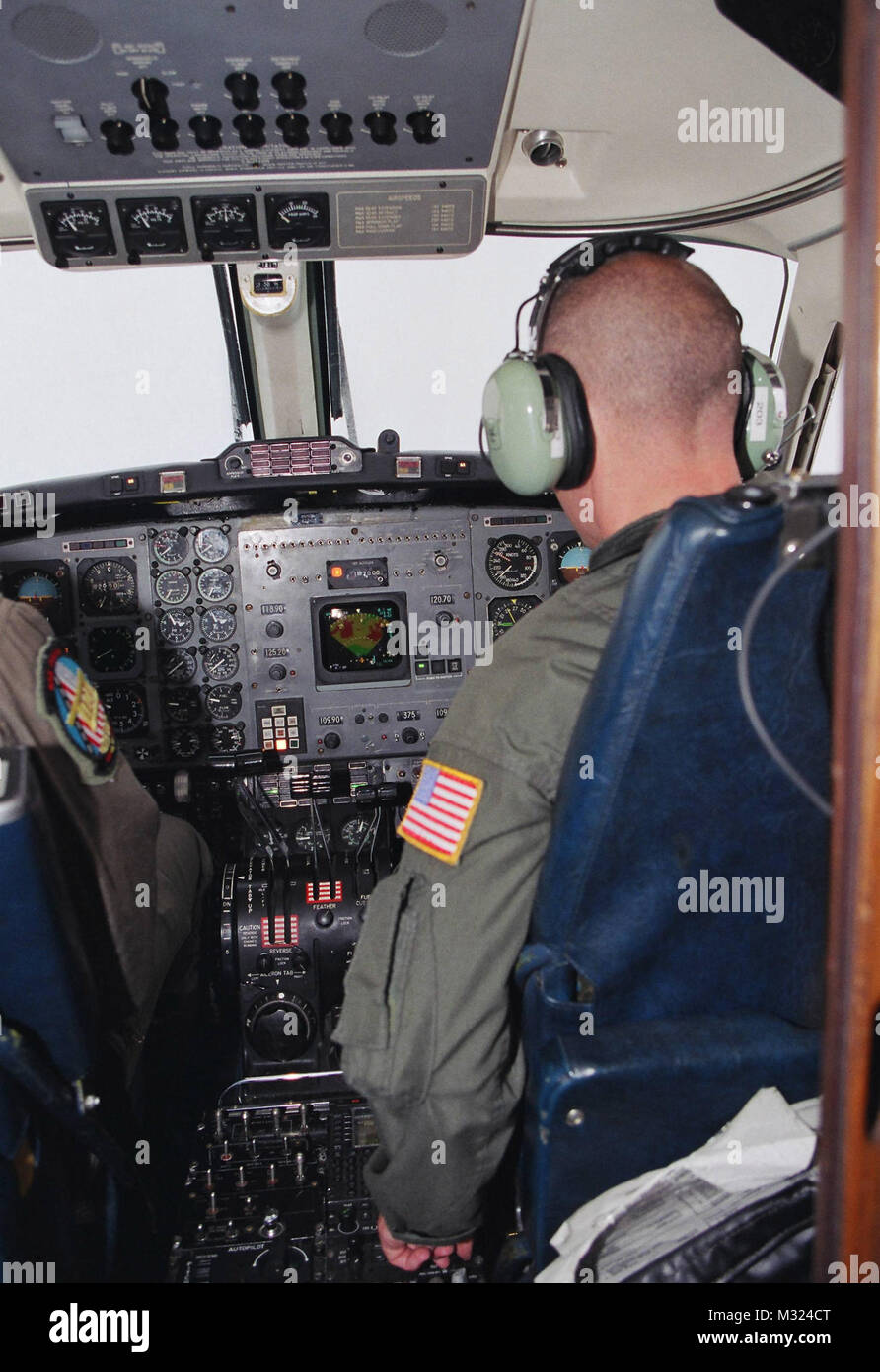 Lt. John Alcorn and Marine Major Jack "Sparky" Landreth pilot the c12b ...