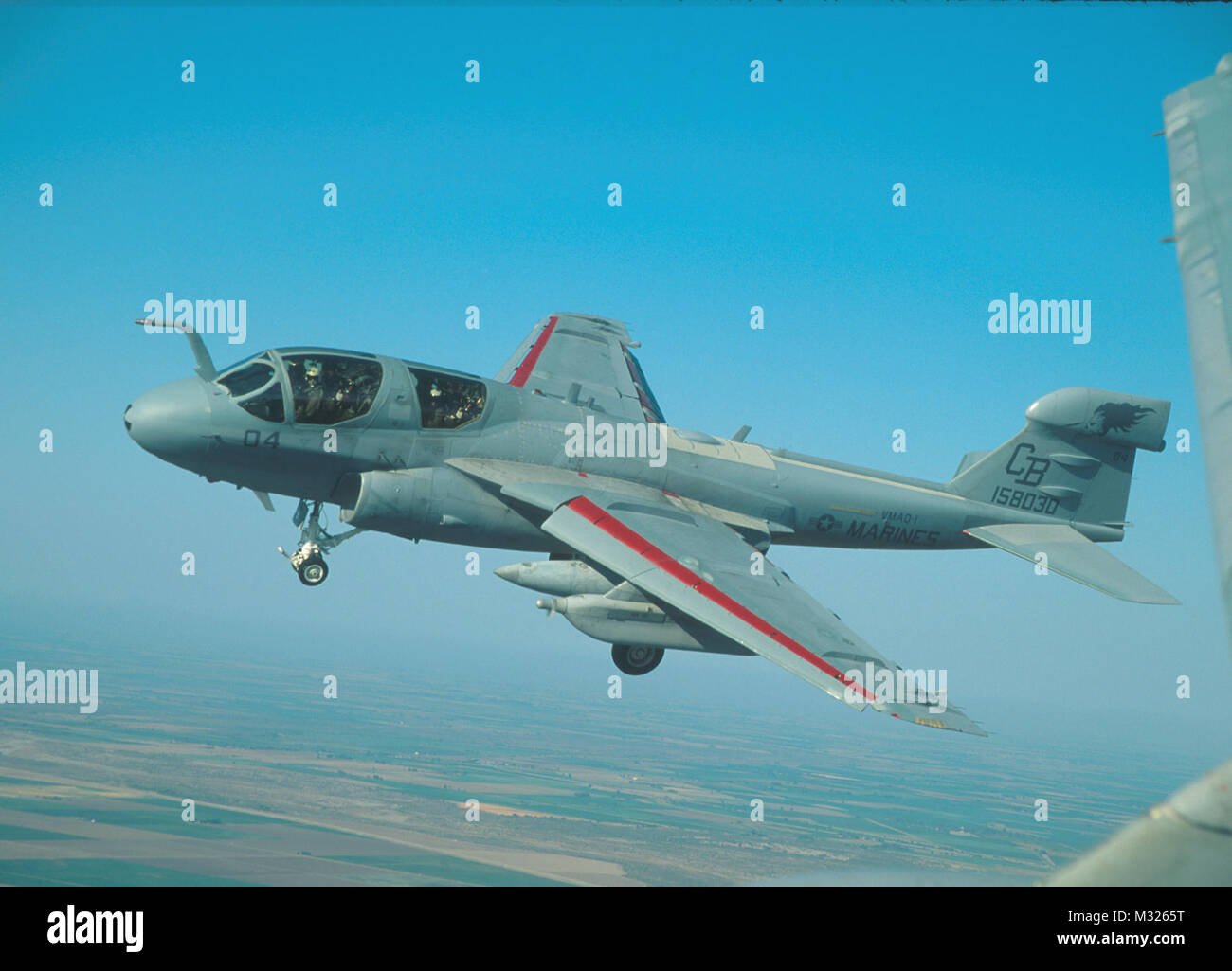 EA-6B from VMAQ-1 in flight over Yuma MCAS Arizona 8/22/96 by Ted ...