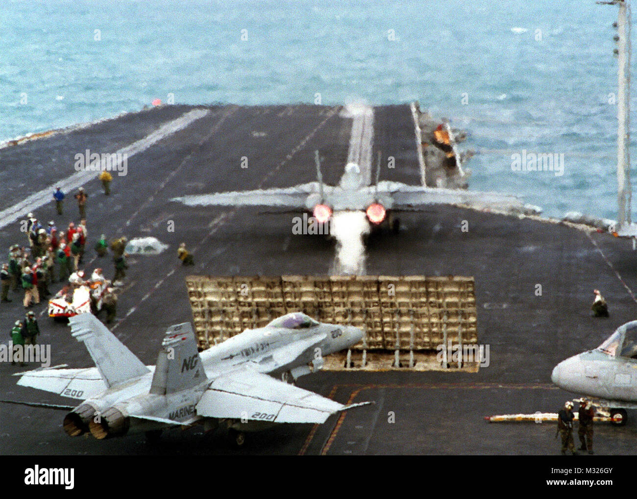 980119-N-0050M-597 On board the nuclear powered aircraft carrier USS ...