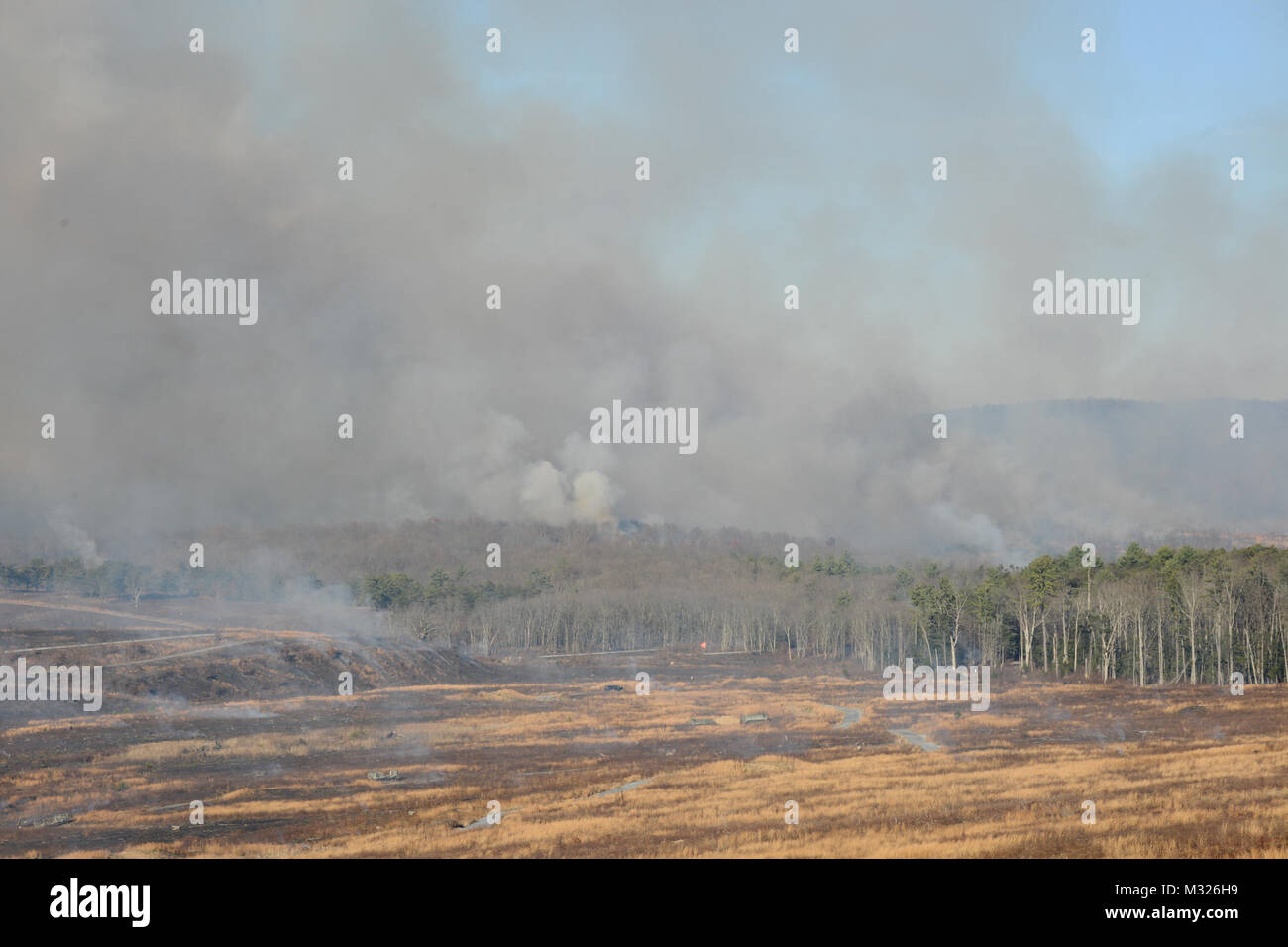 FTIG Controlled Burn 03 by PANationalGuard Stock Photo - Alamy