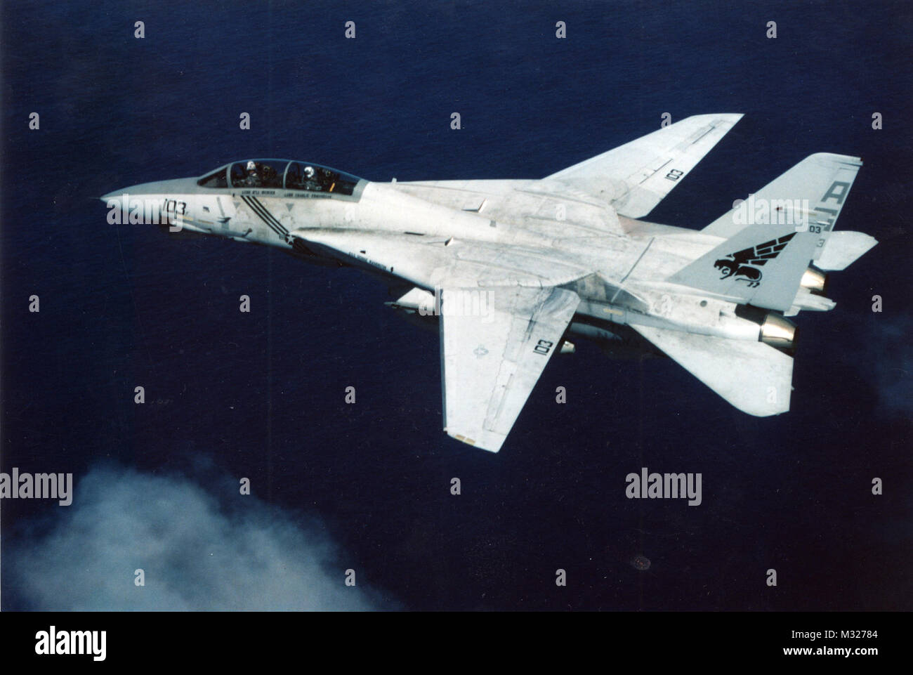 an f-14B flies overhead Puerto rico by Lt.j.g. Stephen P. Davis 100 by ...