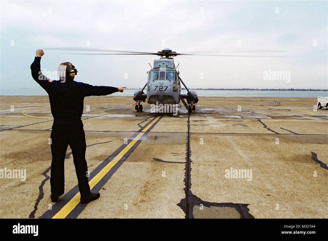 PLANE CAPTIAN GIVES START ENGINE SIGN TO AIRCREW AT HC2 PHOTO BY ...