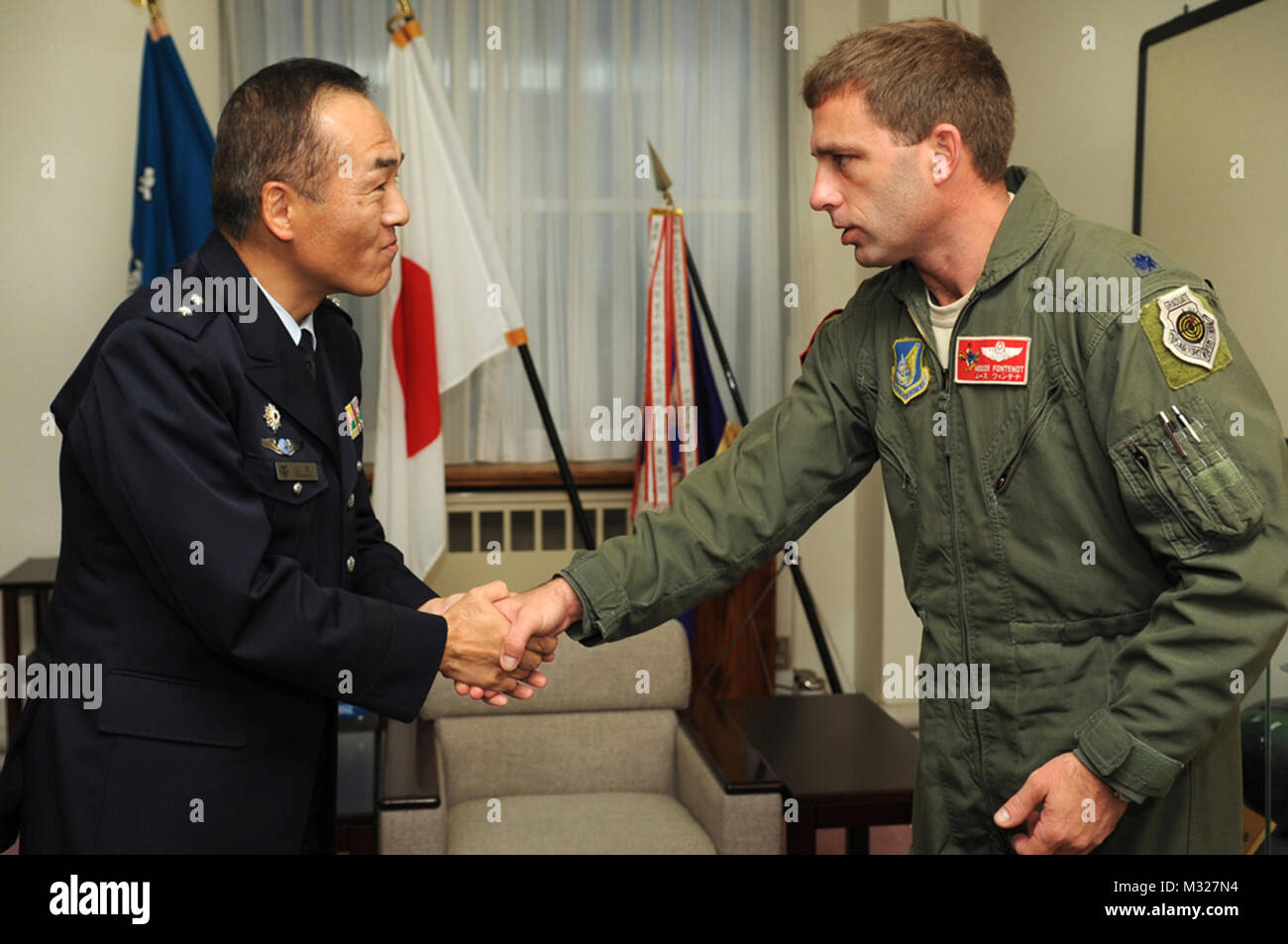 Japanese Air Self Defense Force Maj. Gen. Yuich Yamamoto, Komatsu Air ...