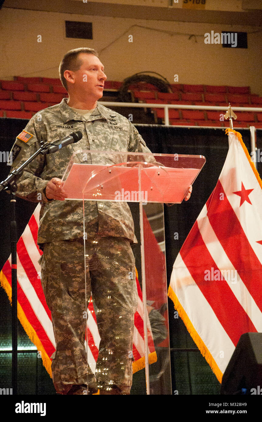 BG Art Hinaman, Land Component Commander, DCARNG, at the Freedom Salute ...